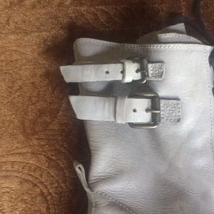 Manas | Shoes | Manas Gray Leather Boots Nwob | Poshmark